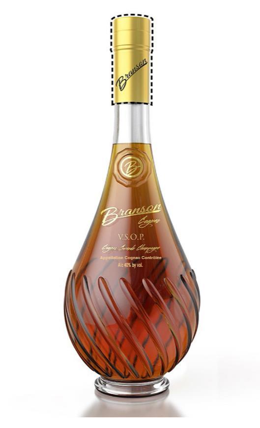 Marca B BRANSON COGNAC V.S.O.P. COGNAC GRANDE CHAMPAGNE APPELLATION ...